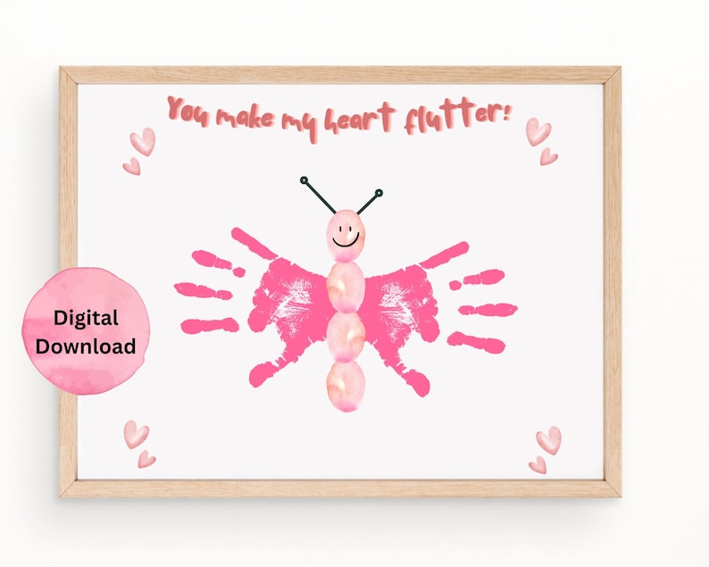 Valentine Handprint Art Preschool Valentine Art Valentine - Etsy