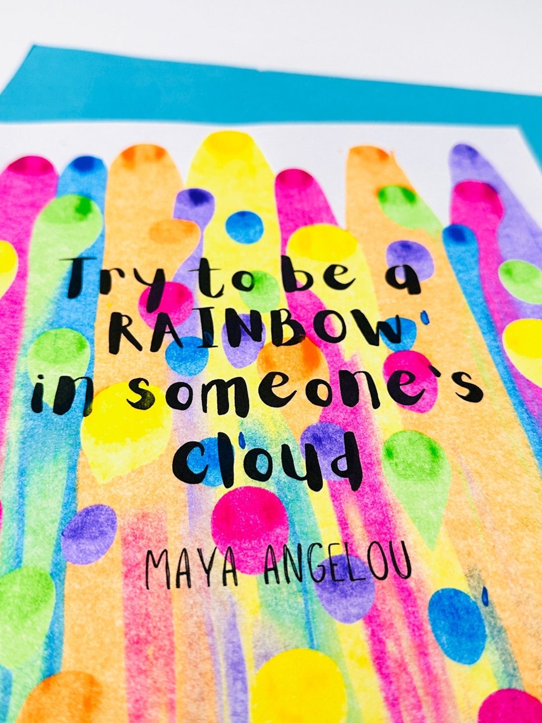 Rainbow Quotes Art: Kids Printable Craft (digital Download) - Etsy