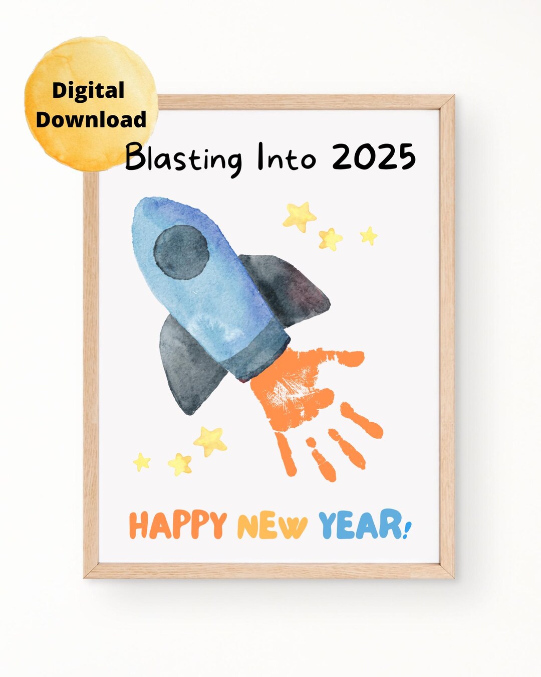 2025 New Years Handprint Art Preschool New Year Art, New Years ...