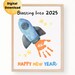 2025 New Year Handprint Art: Preschool Craft (digital Download) - Etsy