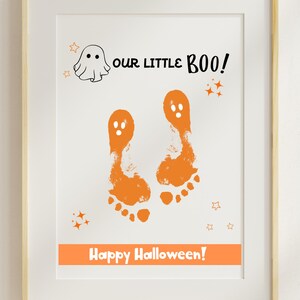 Halloween Footprint Art, Footprint Craft, Halloween Craft, Kids Crafts ...