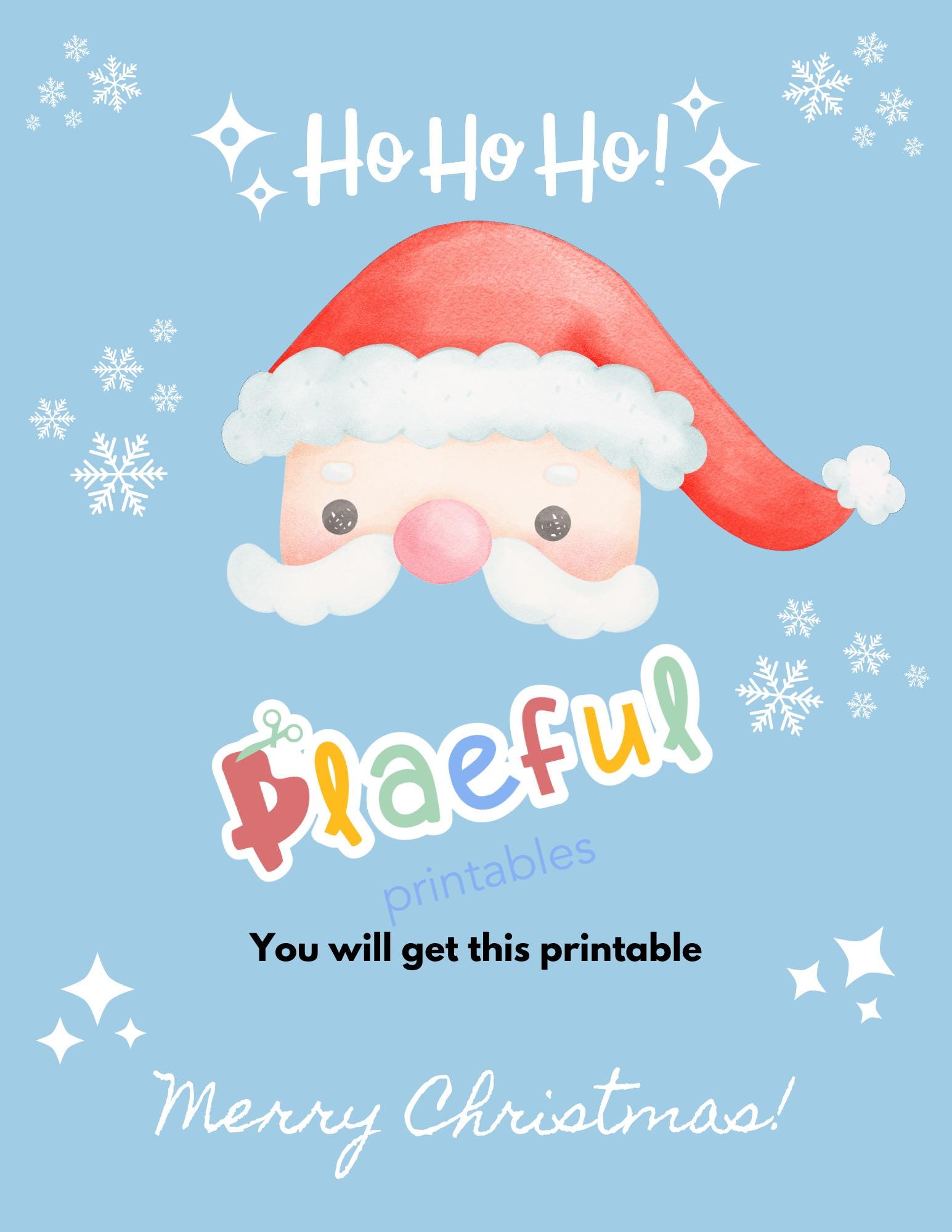Santa Handprint Art: Christmas Craft Printable (digital Download) - Etsy