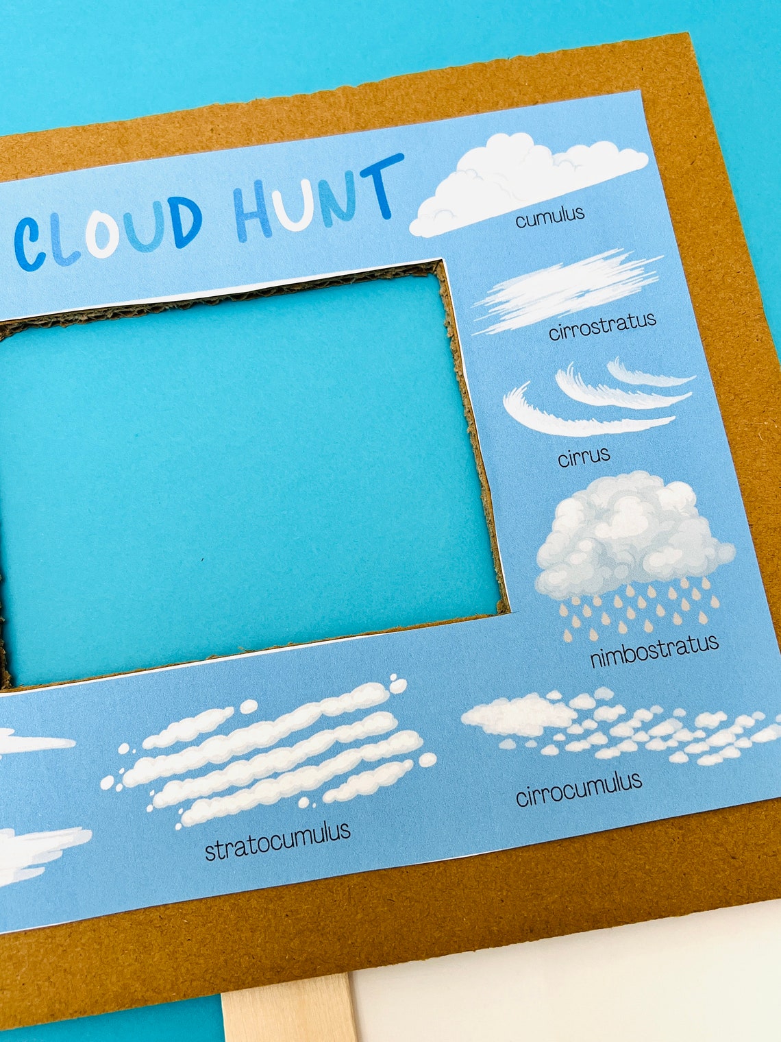 Cloud Hunt Printable Cloud Printable Cloud Types Nature - Etsy