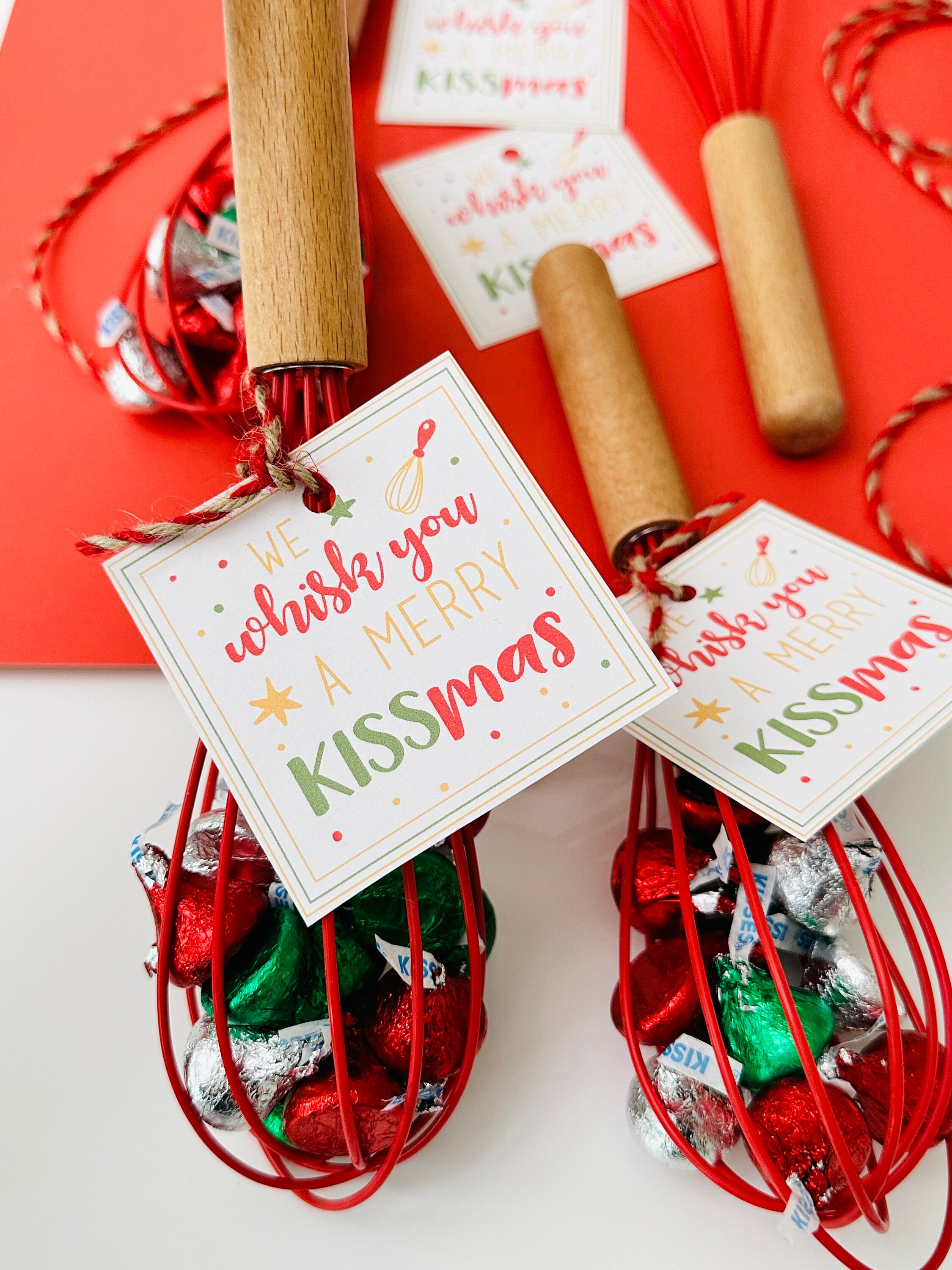 Whisk You A Merry Kissmas Printable Tags: Christmas Favors (digital ...