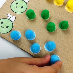 Caterpillar Learning, Color Matching Printable, Children's Learning ...