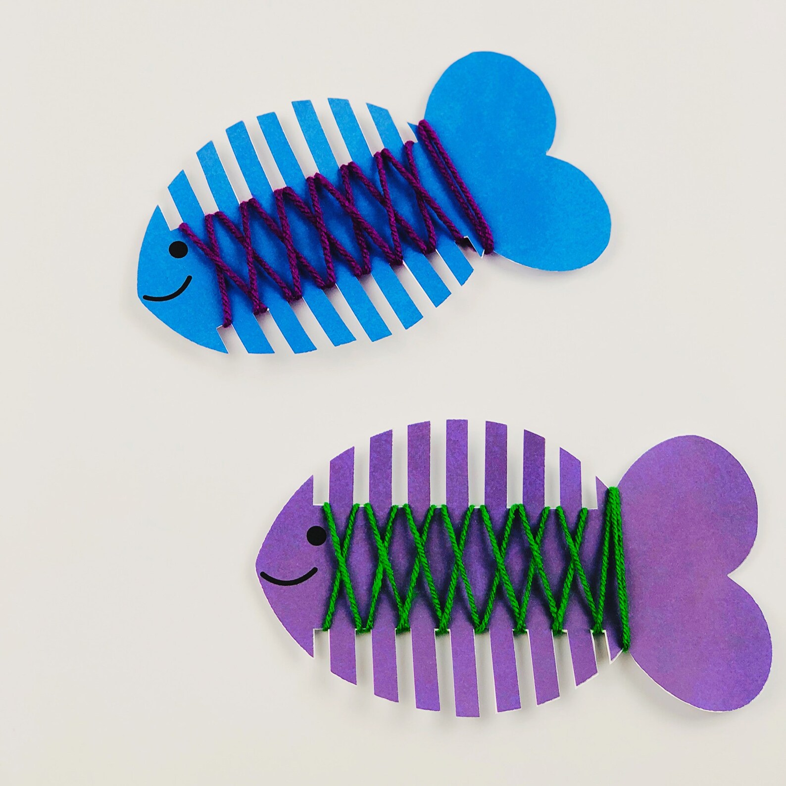 Fish Threading Activity Color Learning Preschool Printable - Etsy