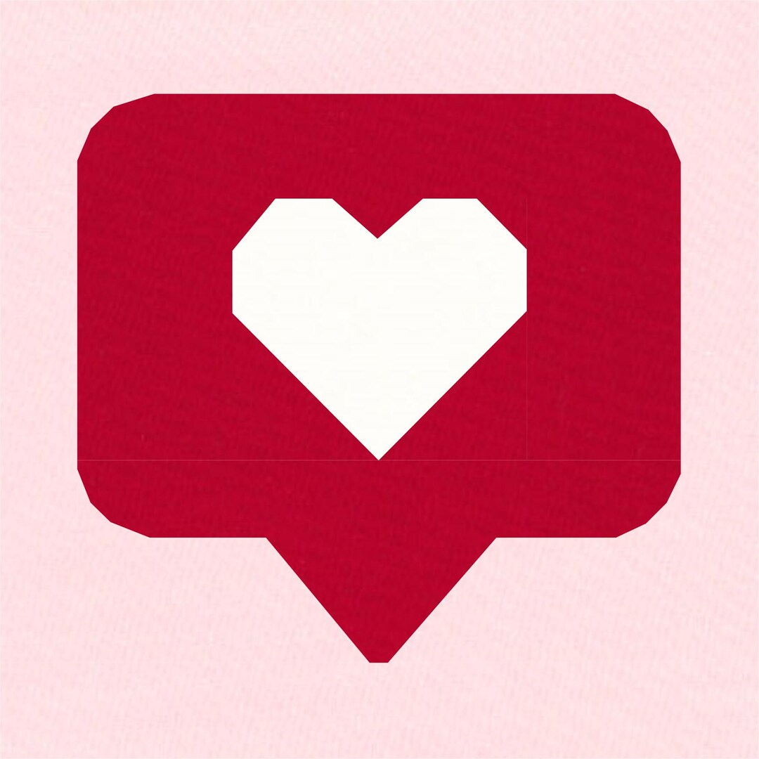 Heart Bubble Paper Piecing Pattern, Multi Sizes, PDF, Valentines Quilt ...