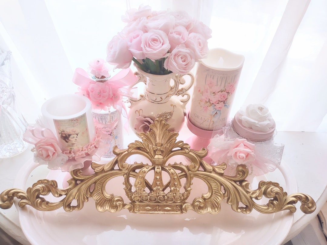 Ornate Gold Crown Wall Decor Color Options Queen King Princess Prince ...