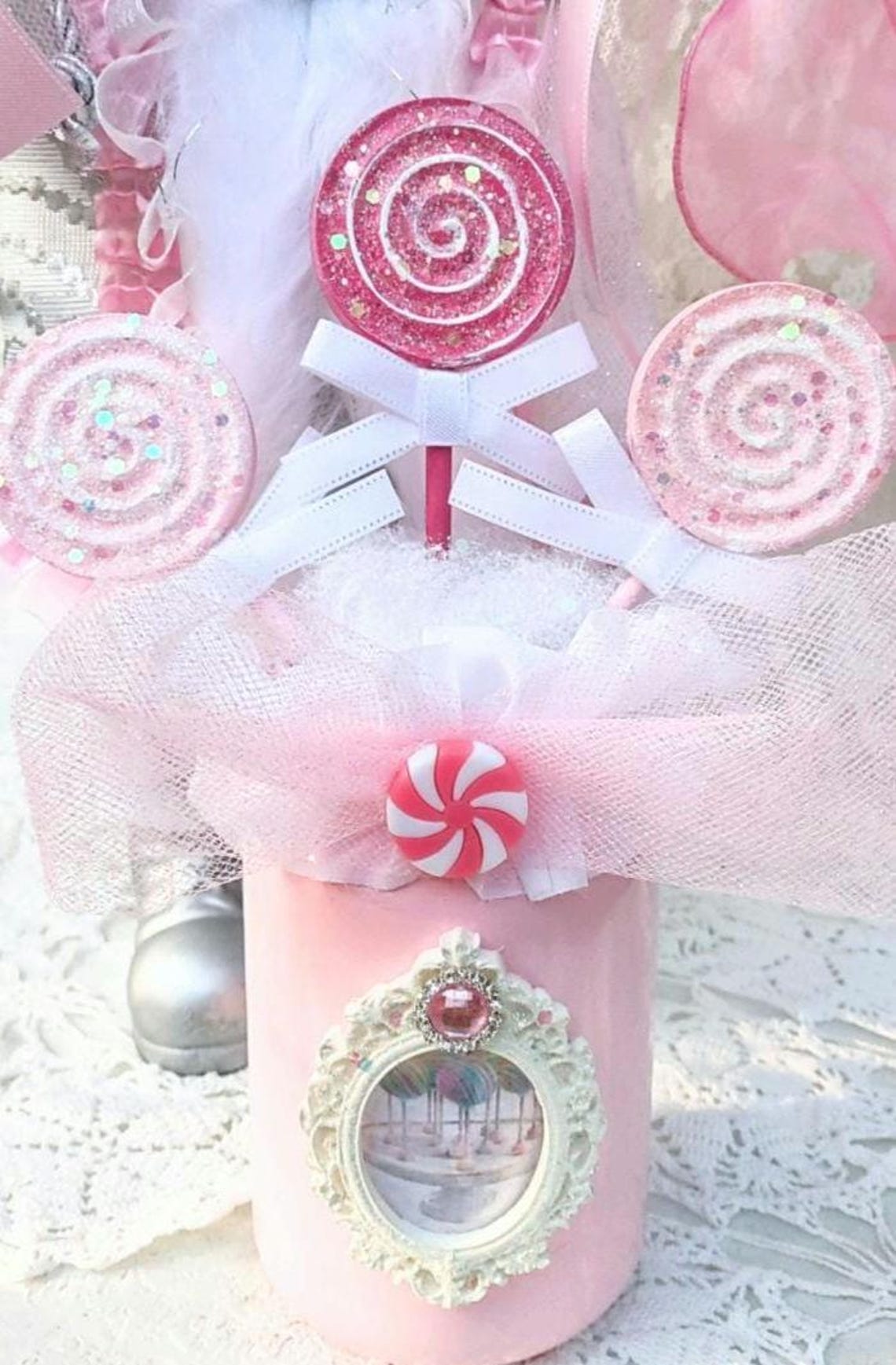 Pink Candyland Fake Lollipop Jar Party/event / Holiday Decor Color ...