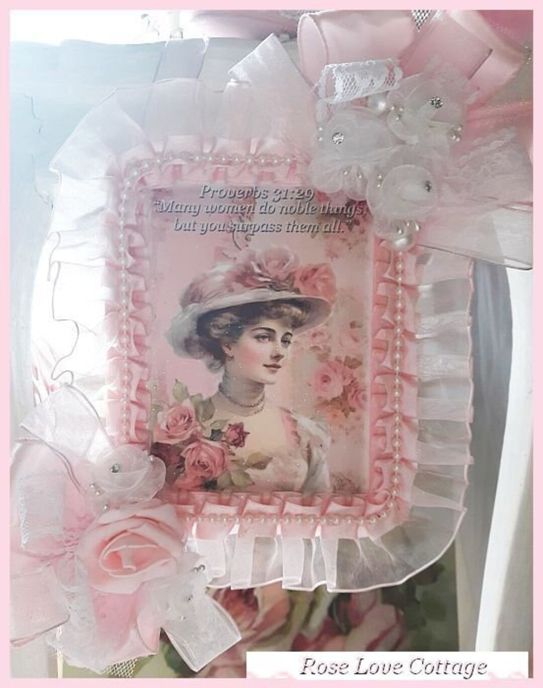 Shabby Pink Proverbs 31 Woman of God Plaque Wall Decor or Gift for ...