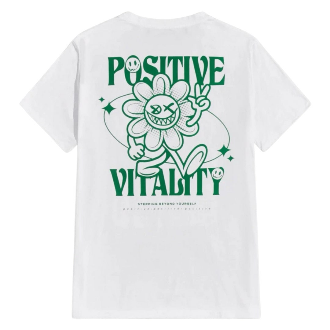 Positive Vitality Graphic Tee - Etsy