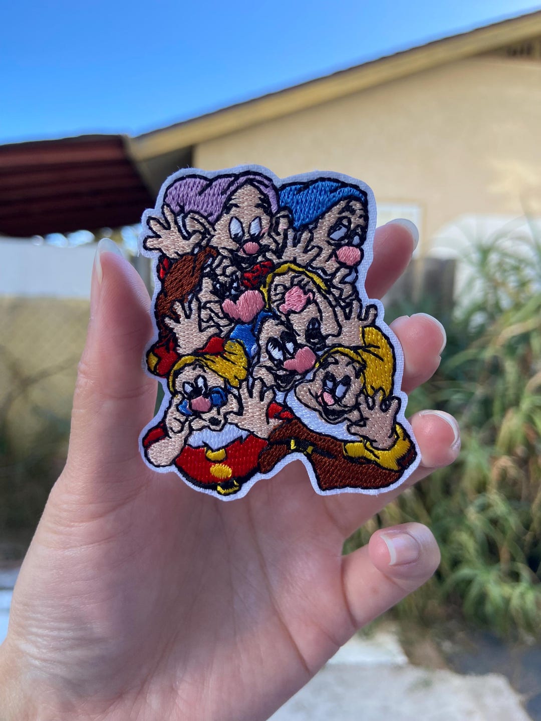 Snow White and the Seven Dwarfs Inspired Iron-on/sew-on Embroidered Patch - Etsy