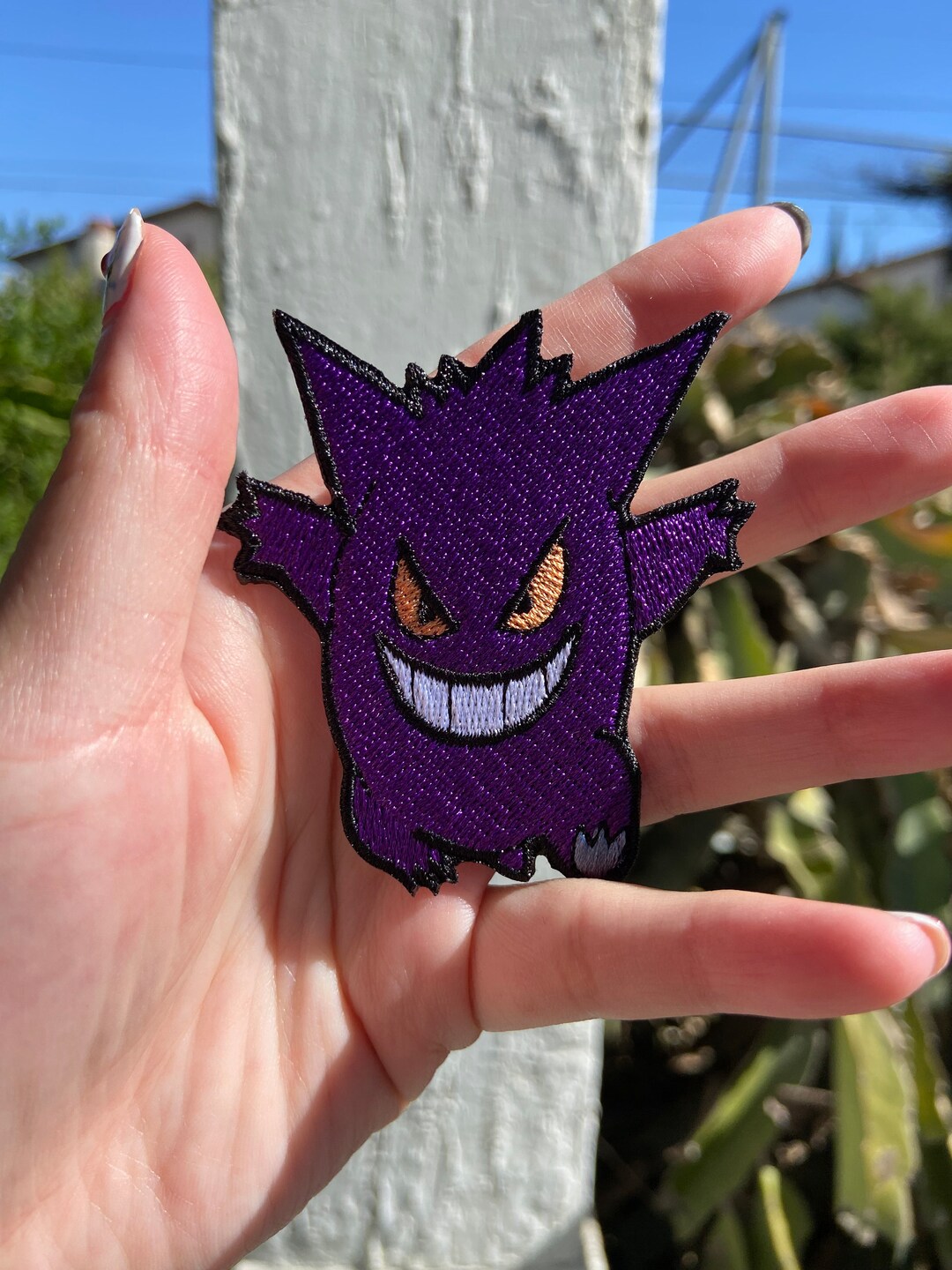 First Generation Pokédex Purple Ghost/ghoul Type Pokémon Gengar With Evil Smile in Attack Mode ...