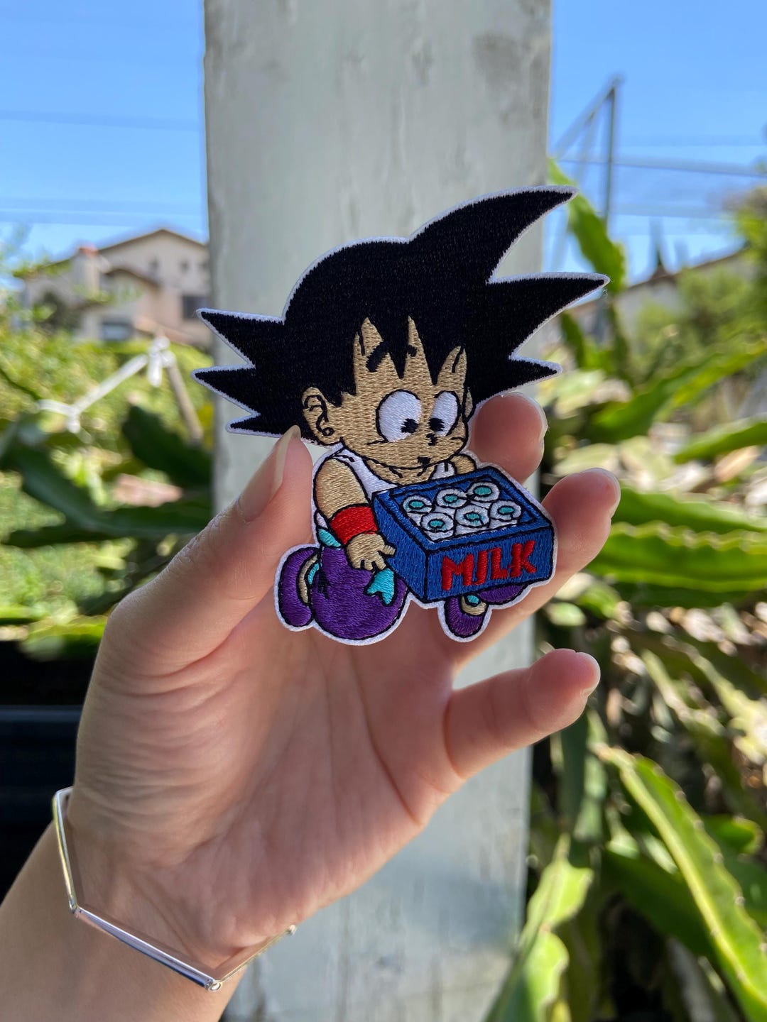 Japanese Milk Delivery Boy With Spiky Hair/white Shirt/purple Pants ...