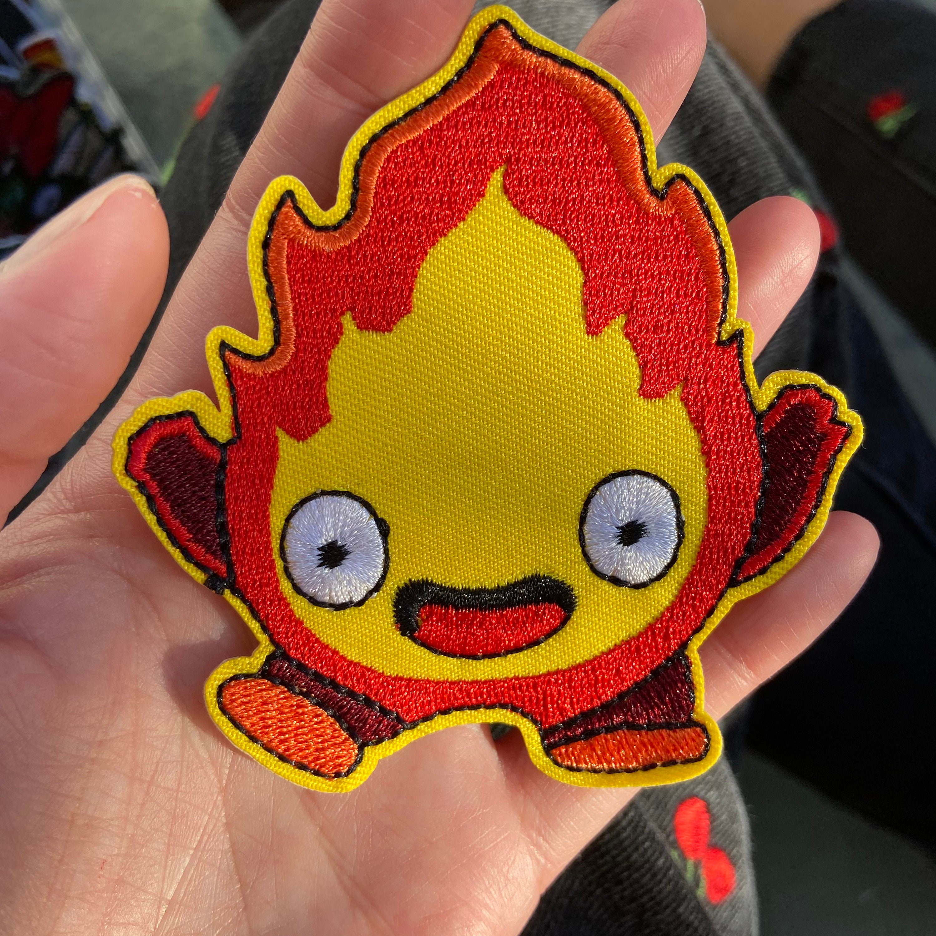 Howls Moving Castle Inspired Calcifer Smiling Flamin Hot - Etsy