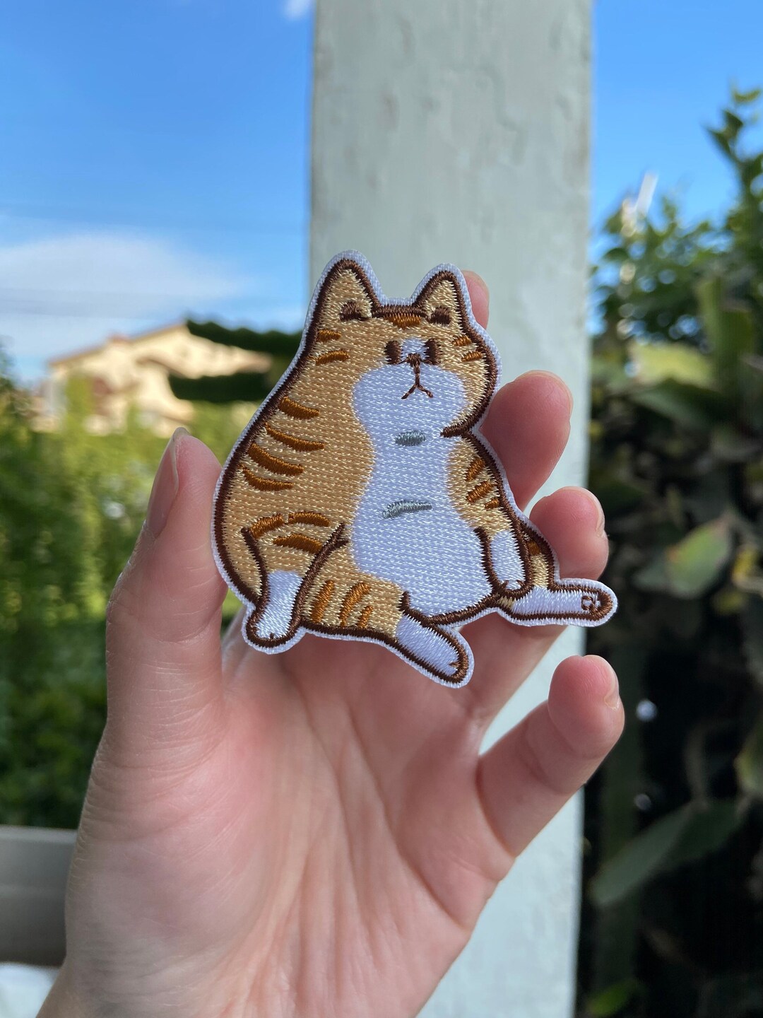 Frowning Tabby Cat Embroidered Patch: Iron-on/sew-on Applique - Etsy