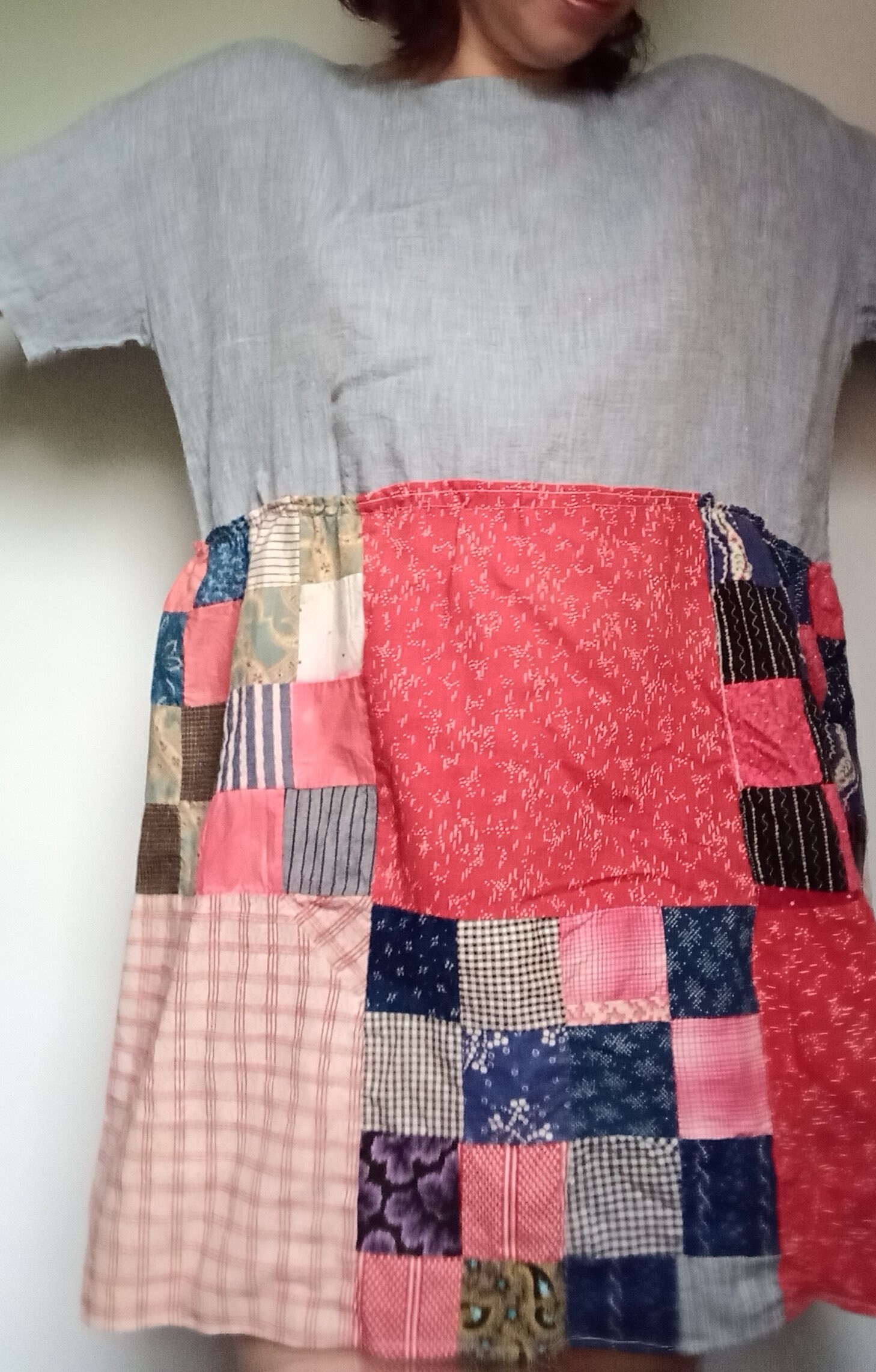 Boxy Linen and Quilt Top Dress Fits up to Size XL - Etsy