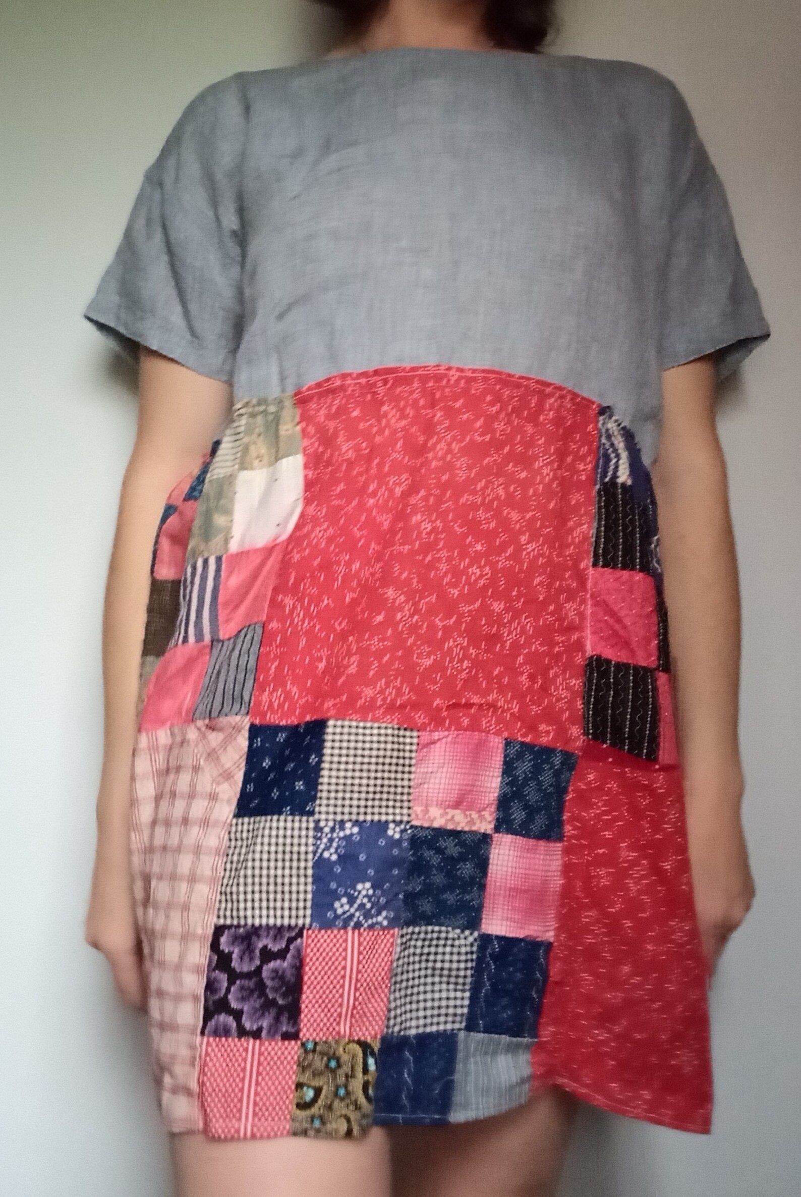 Boxy Linen and Quilt Top Dress Fits up to Size XL - Etsy