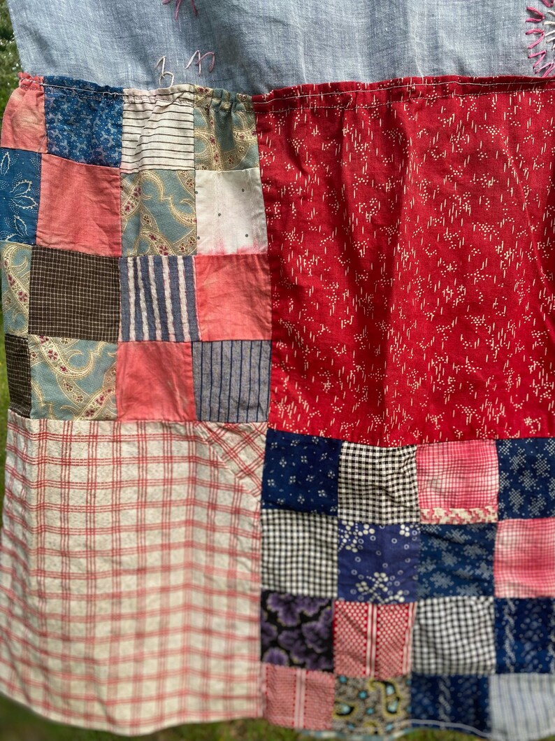 Boxy Linen and Quilt Top Dress Fits up to Size XL - Etsy