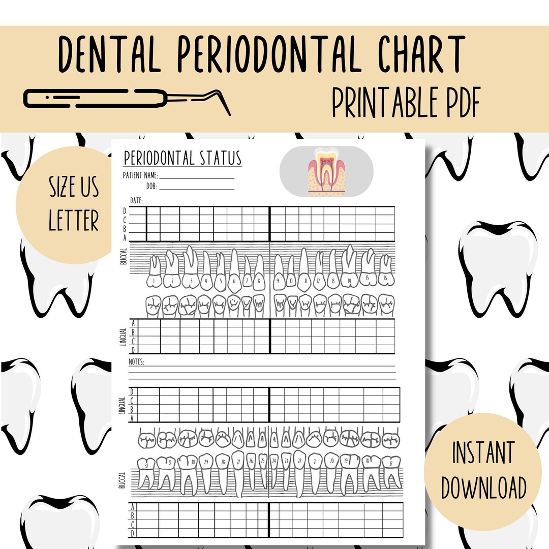 Printable Periodontal Chart Prntbl concejomunicipaldechinu gov co