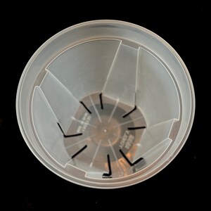 3pcs 8"- 11" Clear/translucent ~ Slit Pots / Plastic Planters ...