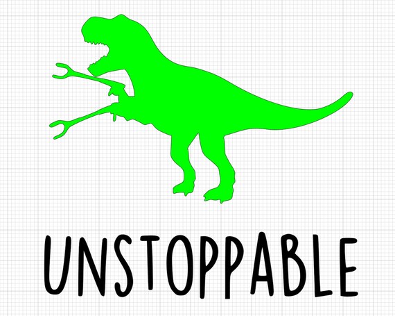 T-rex Unstoppable Reacher Arms SVG PNG File Instant Download | Etsy