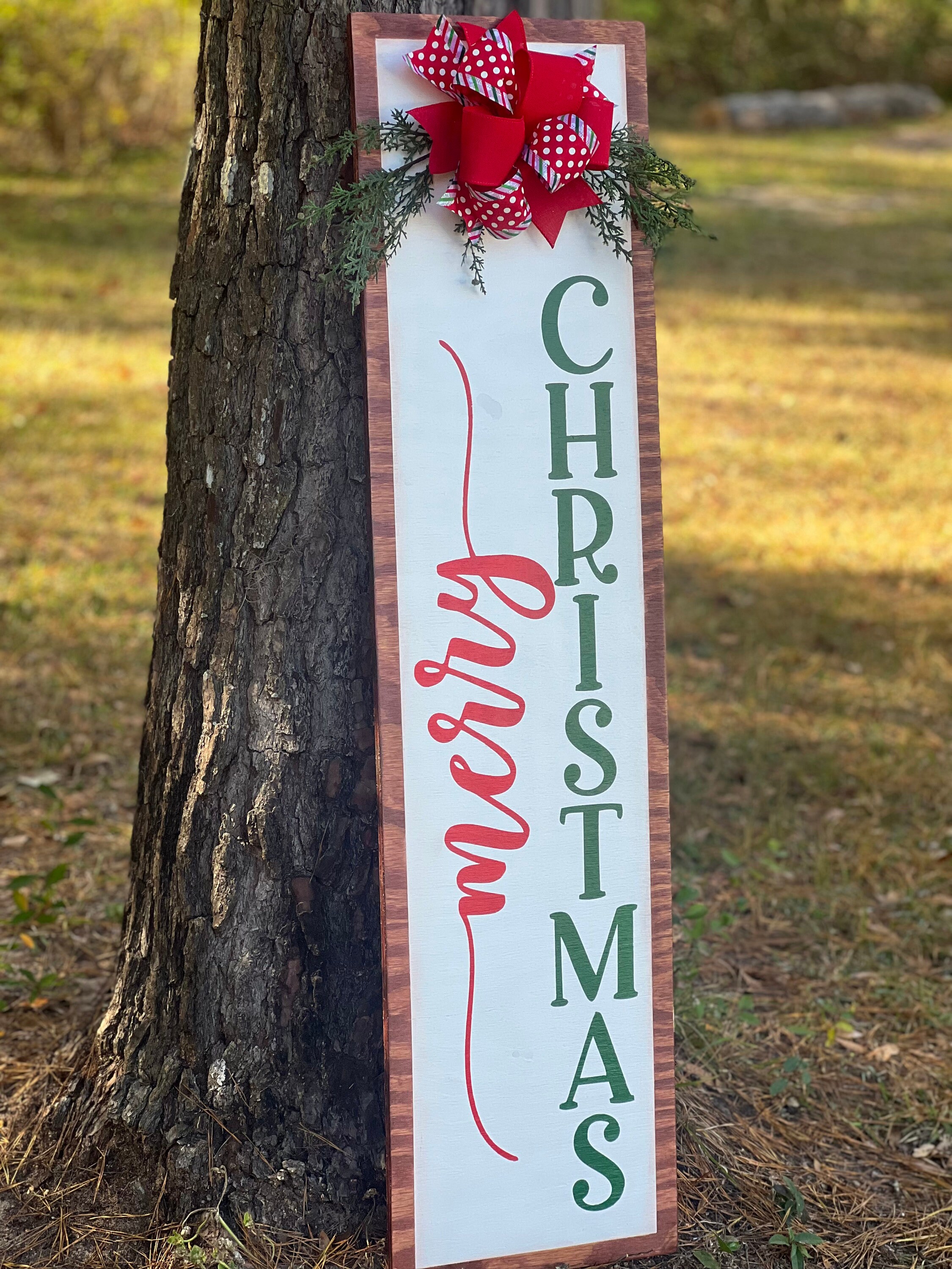 Merry Christmas Entry Way Door Leaner - Etsy