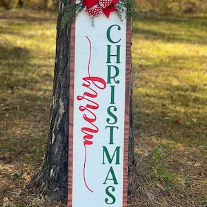 Merry Christmas Entry Way Door Leaner - Etsy