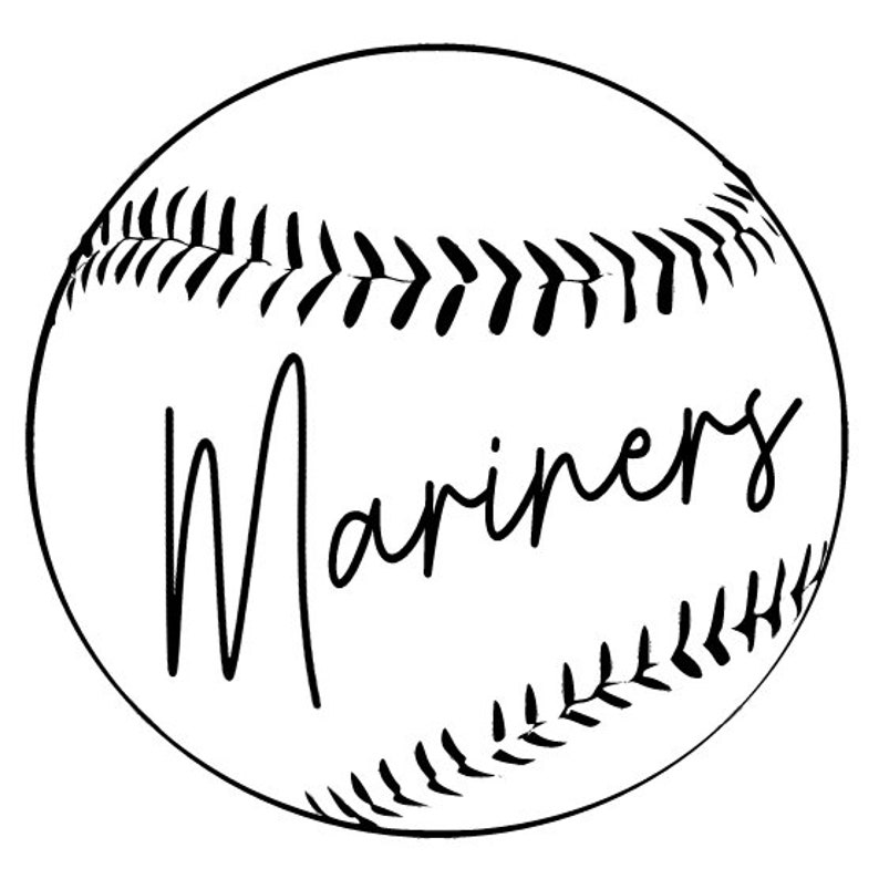 Baseball SVG File-mariners - Etsy