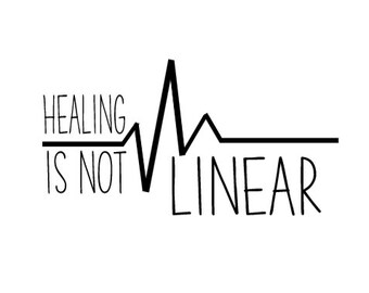 Healing is Not Linear Png - Etsy