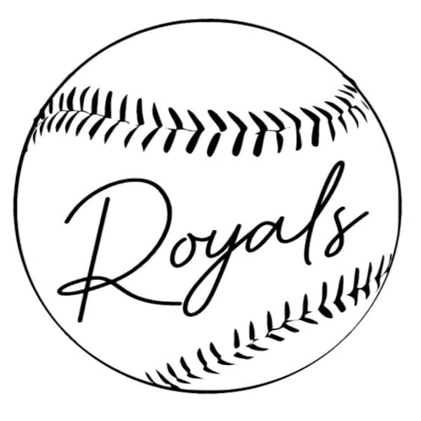 Royals Baseball Svg - Etsy