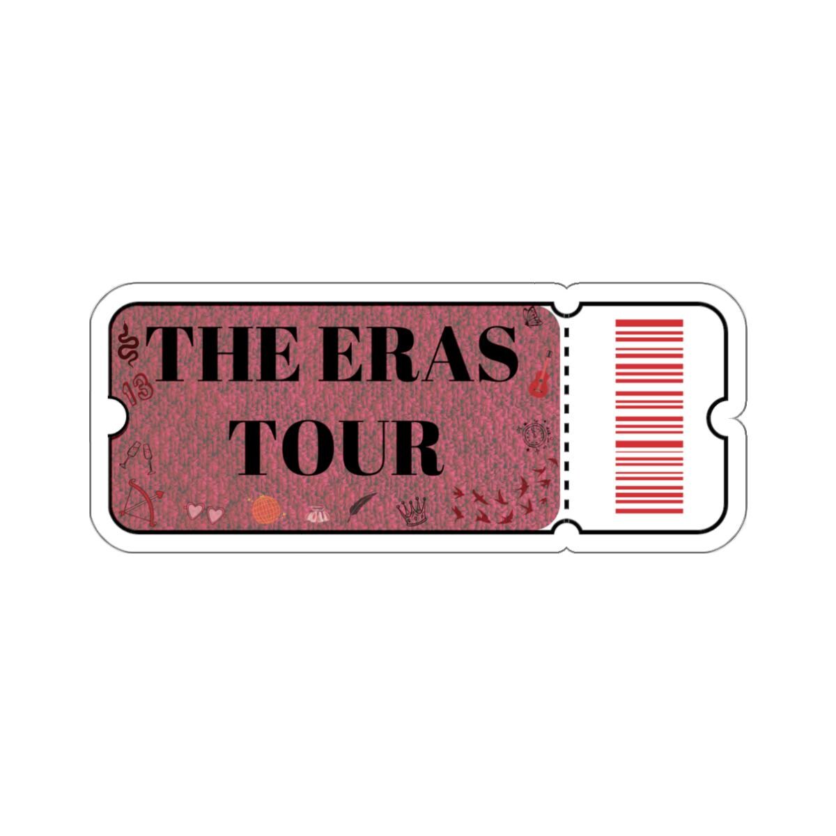 Eras Tour Sticker Red Theme, Die-cut Stickers, Scrapbooking Stickers ...