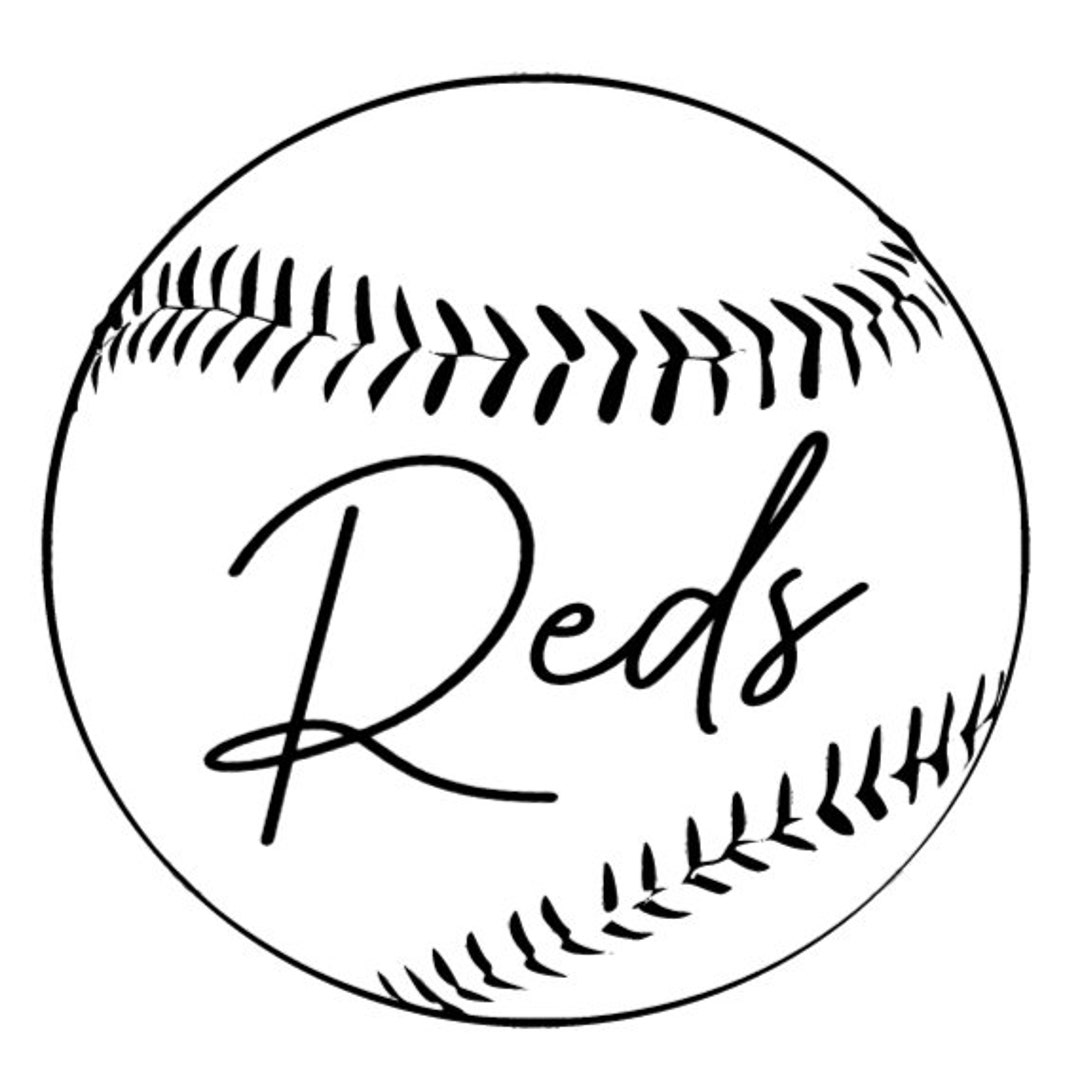 Baseball SVG File-reds - Etsy