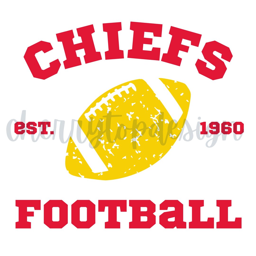 Chiefs Football Design: SVG for Cricut & Silhouette-instant Download - Etsy