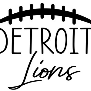 Lions Football SVG File - Sports Team Digital Download for Cricut ...