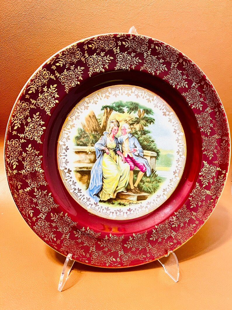 Royal Alma Deco Plate Warranted 22carat Gold - Etsy