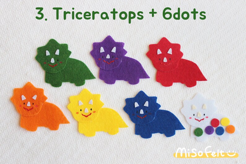 Dotty the Dinosaur Felt Set / Dinosaur Flannel Board Set / Preschool ...