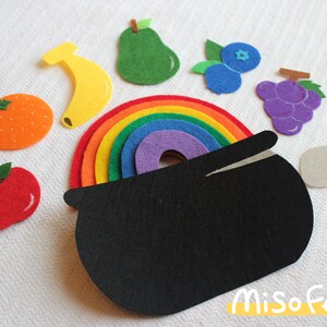Rainbow Stew Felt Story Set / Rainbow Stew Flannel Board Set ...