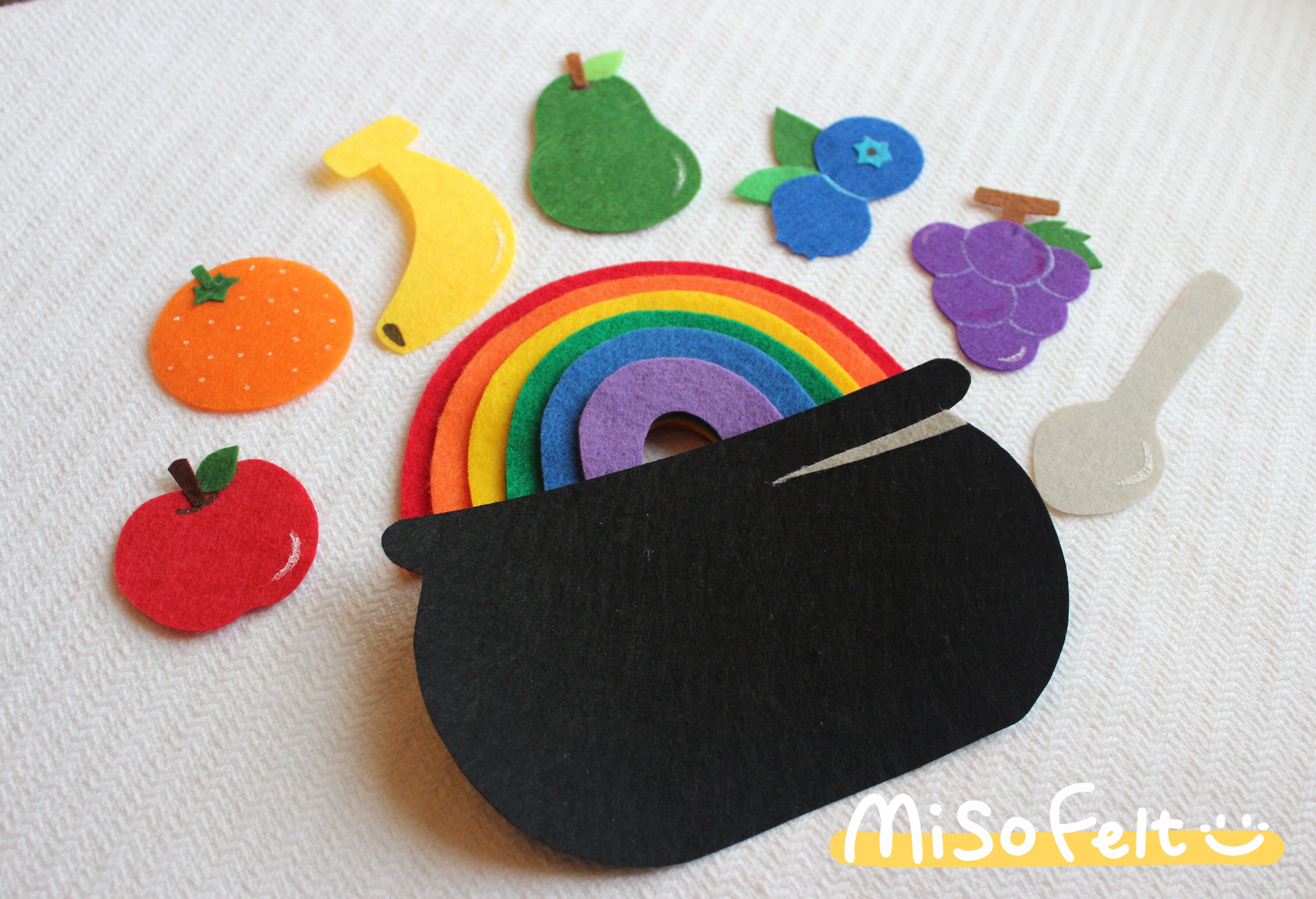 Rainbow Stew Felt Story Set / Rainbow Stew Flannel Board Set ...
