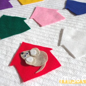 Little Mouse Hide and Seek Felt Set / Little Mouse Activity & Game Set ...