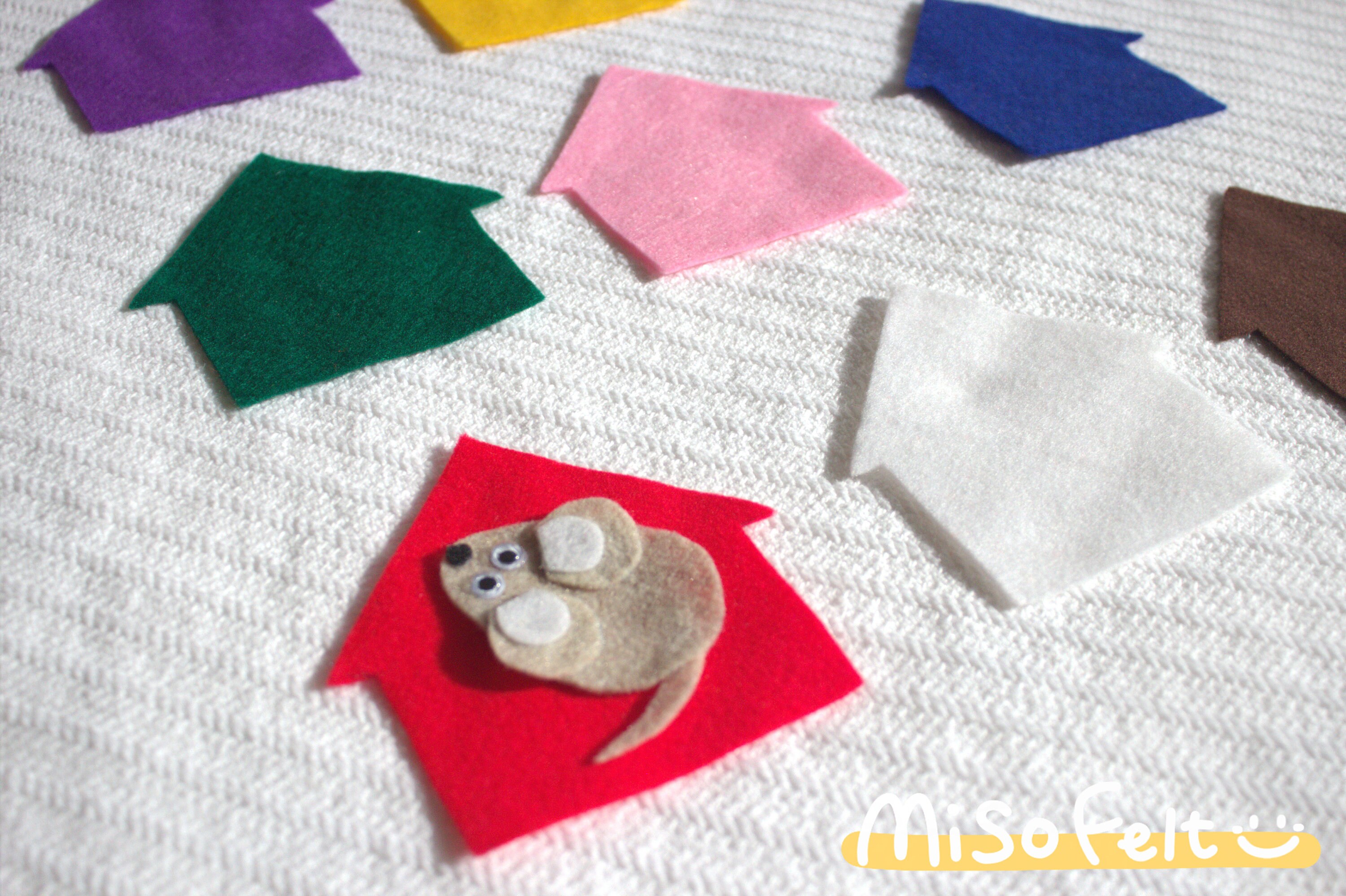 Little Mouse Hide and Seek Felt Set / Little Mouse Activity & Game Set ...