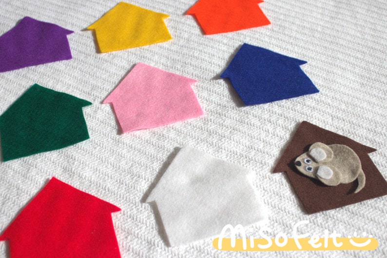 Little Mouse Hide and Seek Felt Set / Little Mouse Activity & Game Set ...