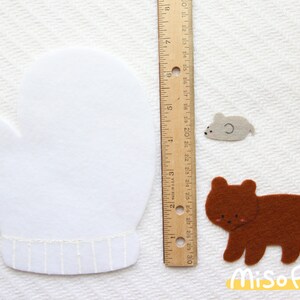 The Mitten Felt Story / 'the Mitten' Story Flannel Board Set / Winter ...