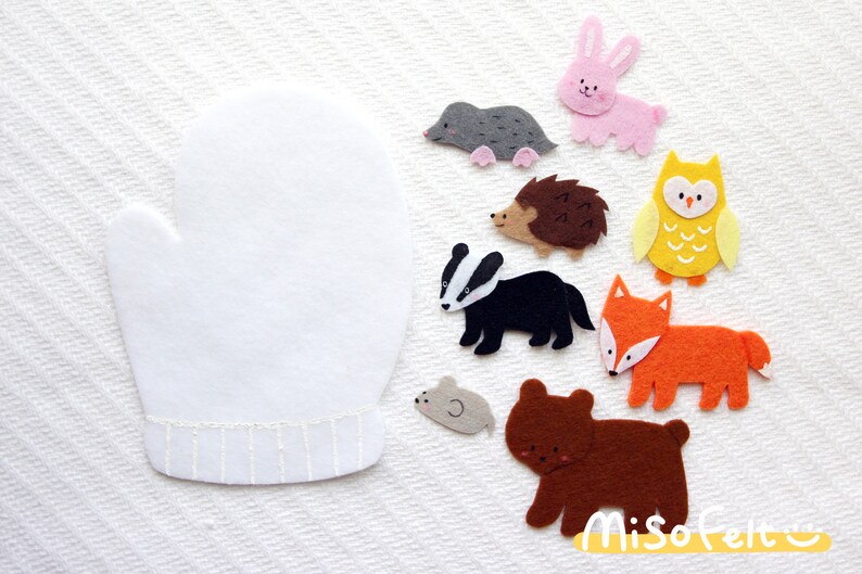 The Mitten Felt Story / 'the Mitten' Story Flannel Board Set / Winter ...