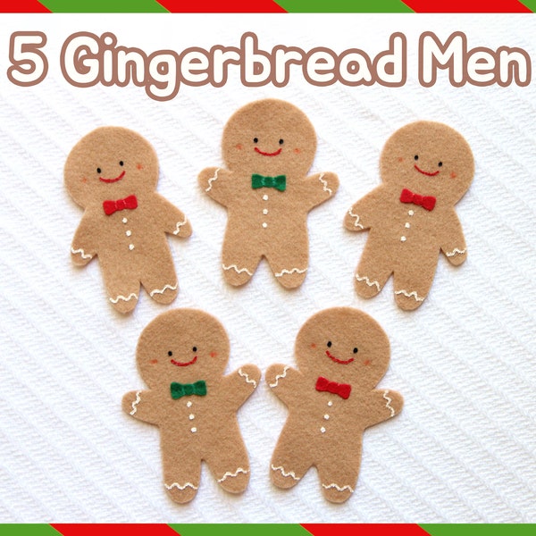 Felt Gingerbread Men - Etsy