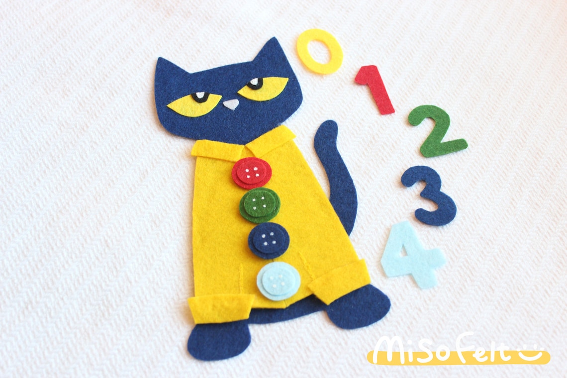 Pete the Cat and His Four Groovy Buttons Felt Story Set / Pete the Cat ...