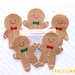 Five Gingerbread Men Felt Story / Christmas Gingerbread Men Flannel ...