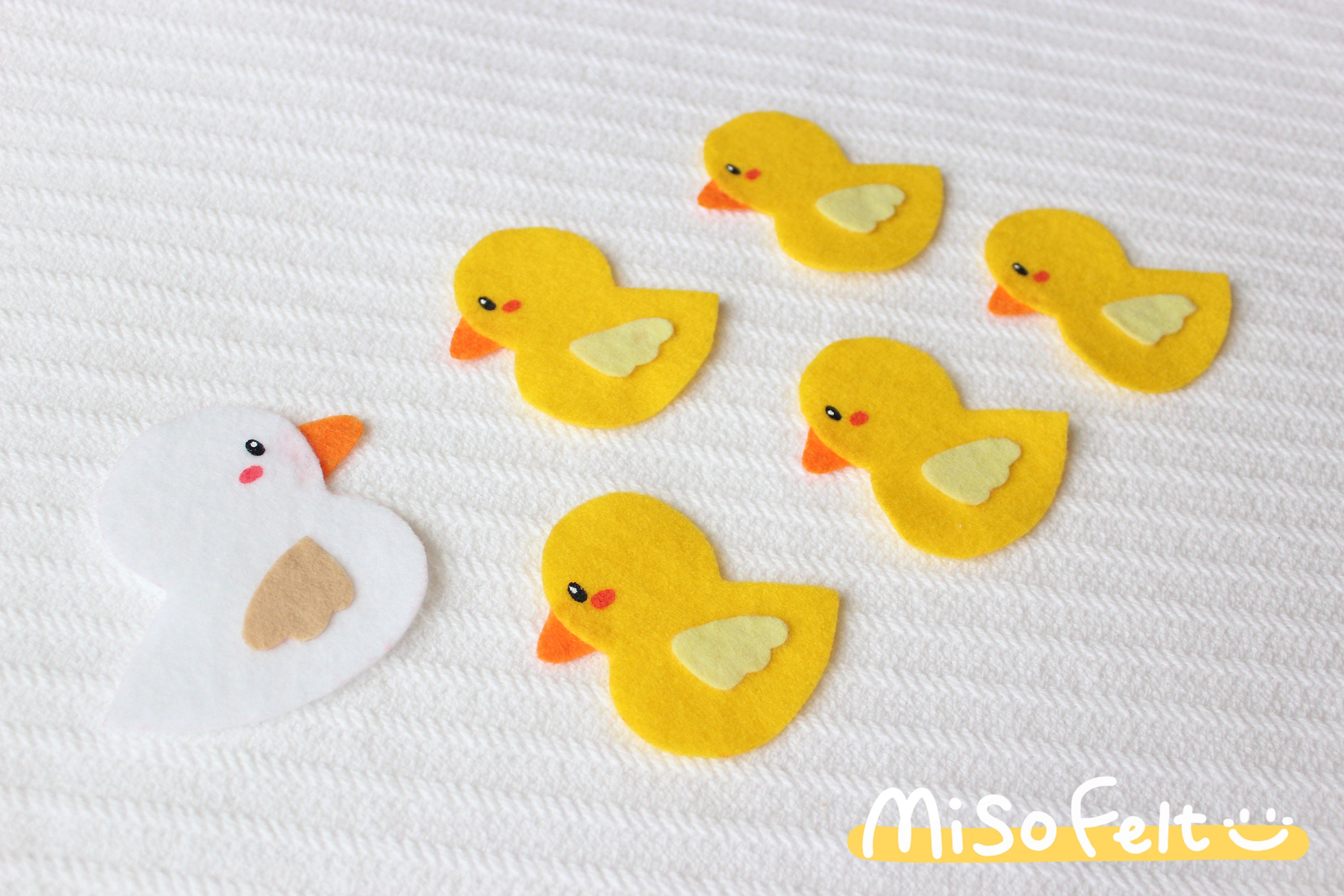 Five Little Ducks Felt Set / Little Ducks Flannel Board Set / - Etsy