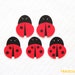 5 Little Ladybugs Felt Set / Ladybug Flannel Board / Spring / Preschool ...