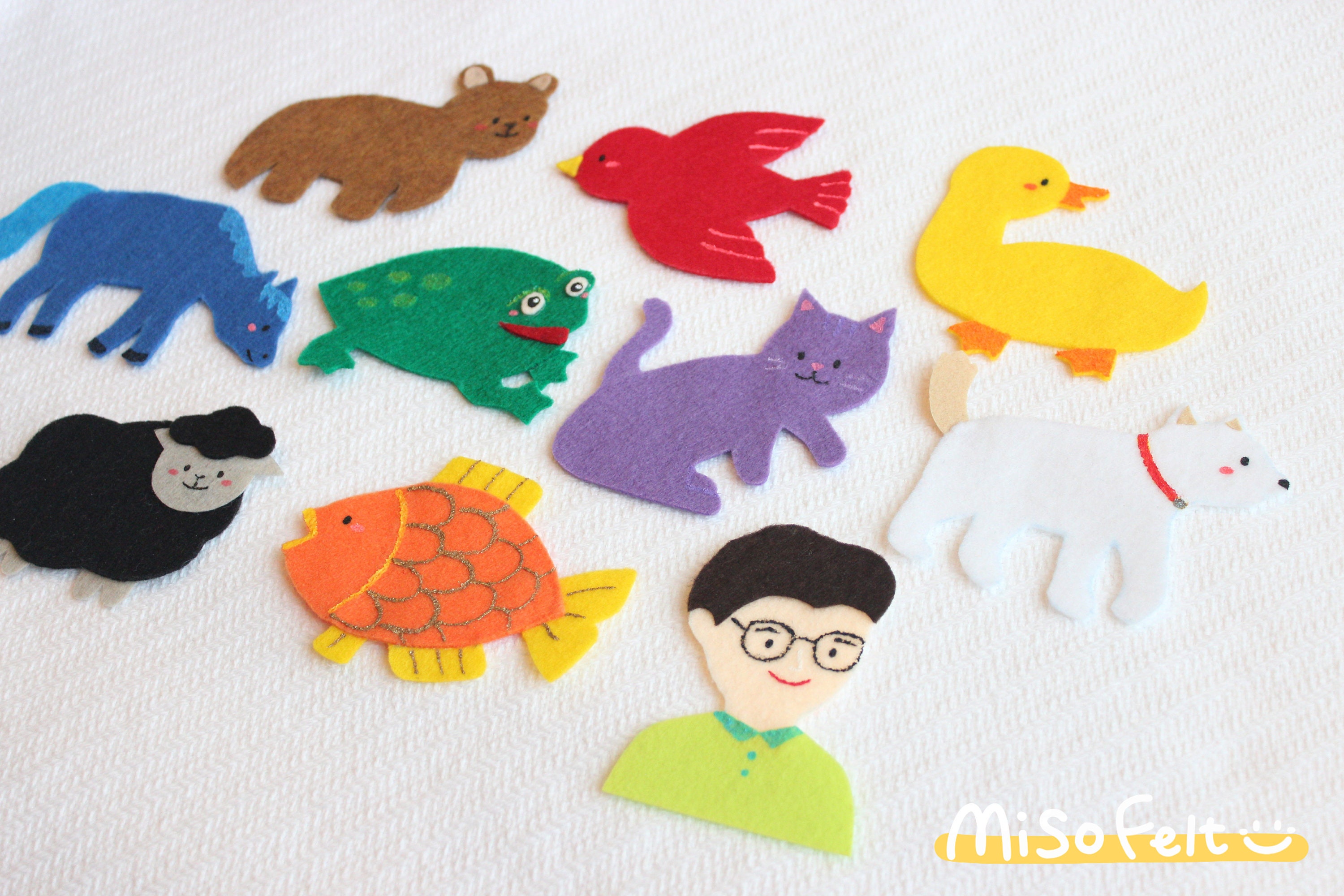 Brown Bear Brown Bear What Do You See Felt Set / Brown Bear - Etsy